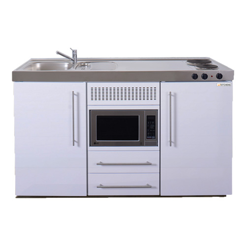 1500mm Wide Silver Mini Kitchen with Hobs